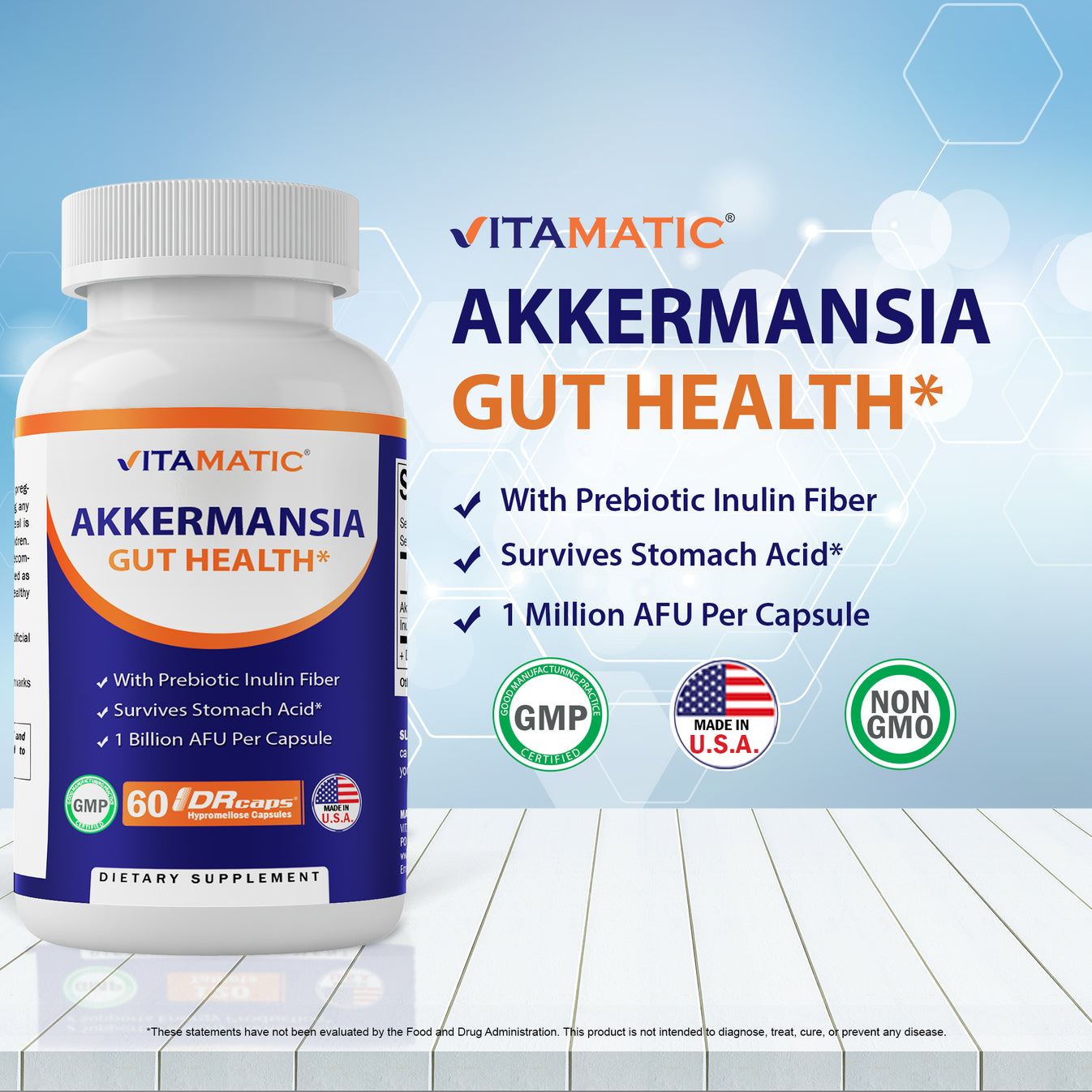 Akkermansia Muciniphila Gut Health 60 DR Capsules – Vitamatic