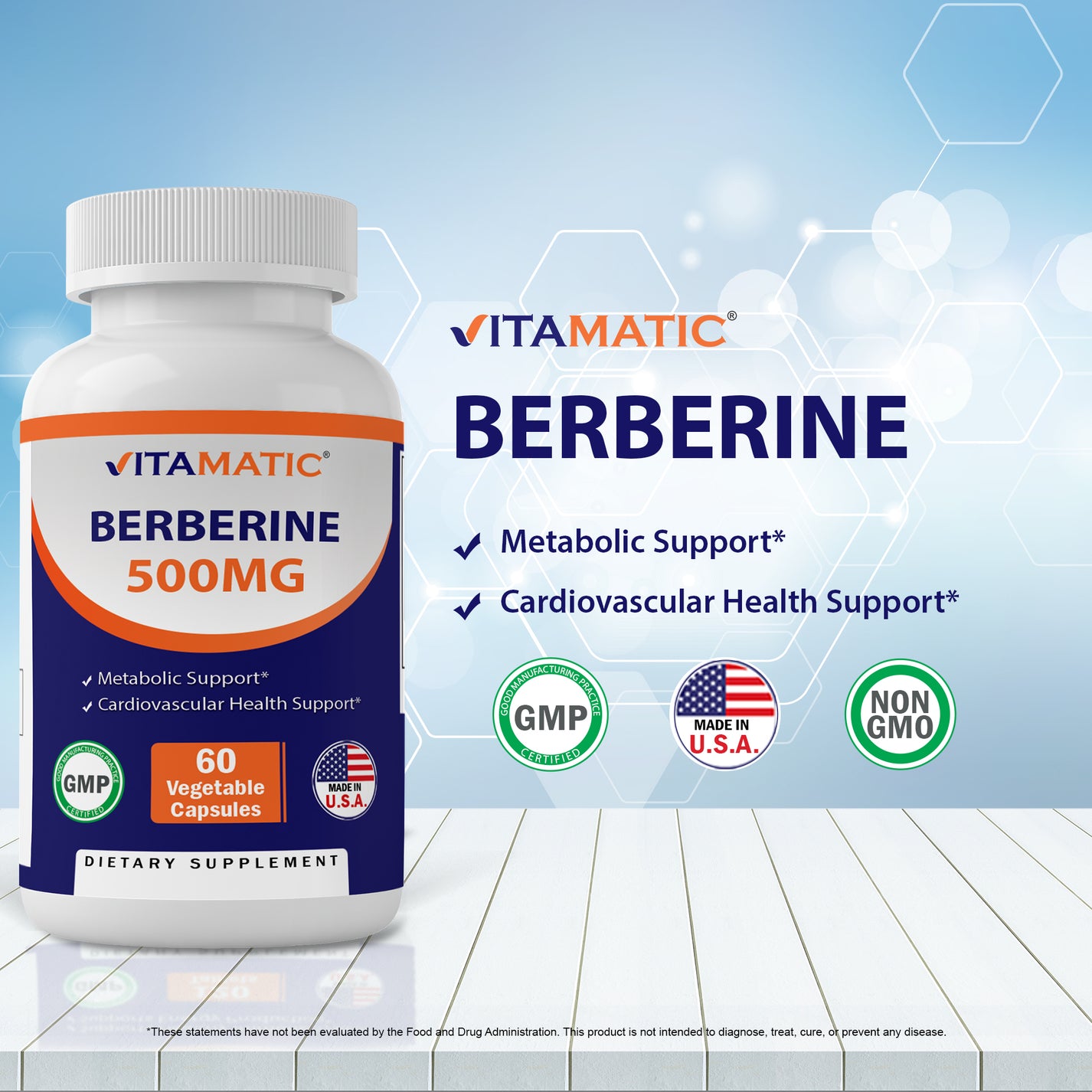Berberine 500mg - 60 Vegetable Capsules – Vitamatic