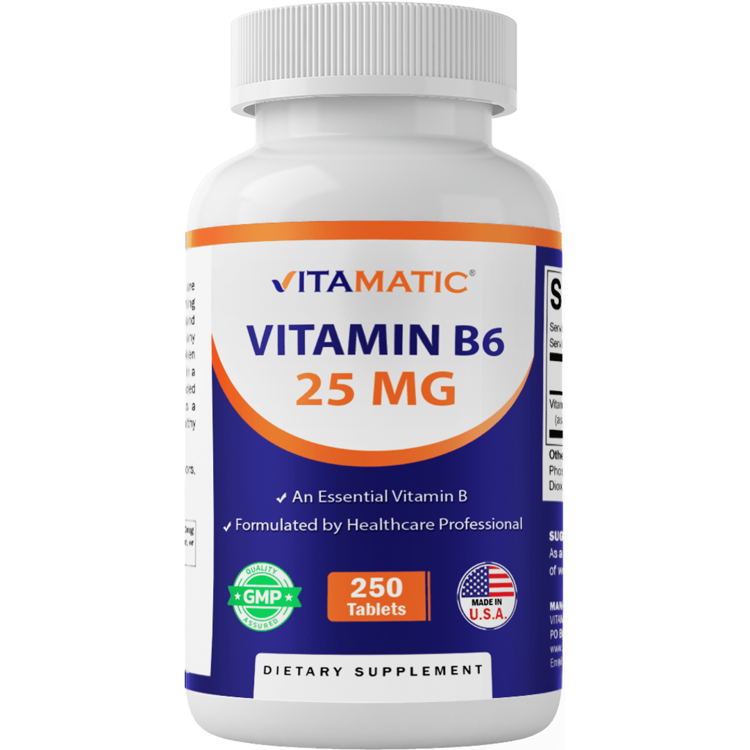 Vitamin B6 25 mg - 250 Tablets – Vitamatic