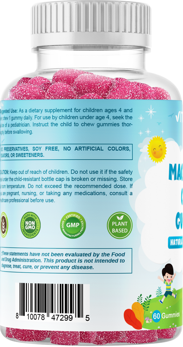 Kids Magnesium 35mg 60 Gummies – Vitamatic